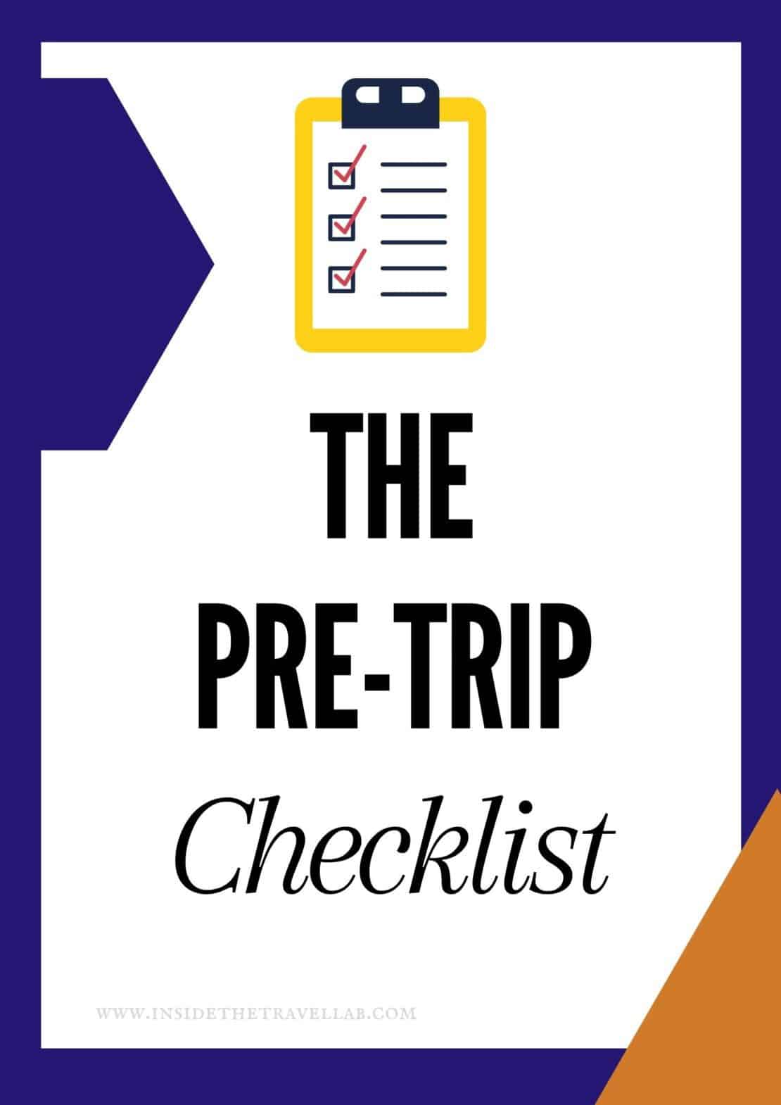Download Your Pre-Travel Checklist PDF Printable Here
